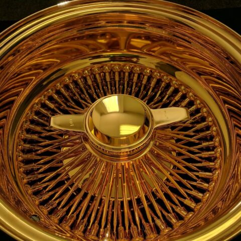 Lowrider Wire Wheels Set / 14x7" Reverse LA Wire Wheels / 72 Spoke ...